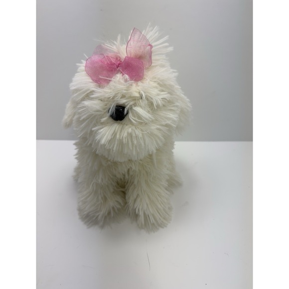 Dan Dee | Toys | Dan Dee Collectors Choice White Maltese Dog Wpink Bow ...
